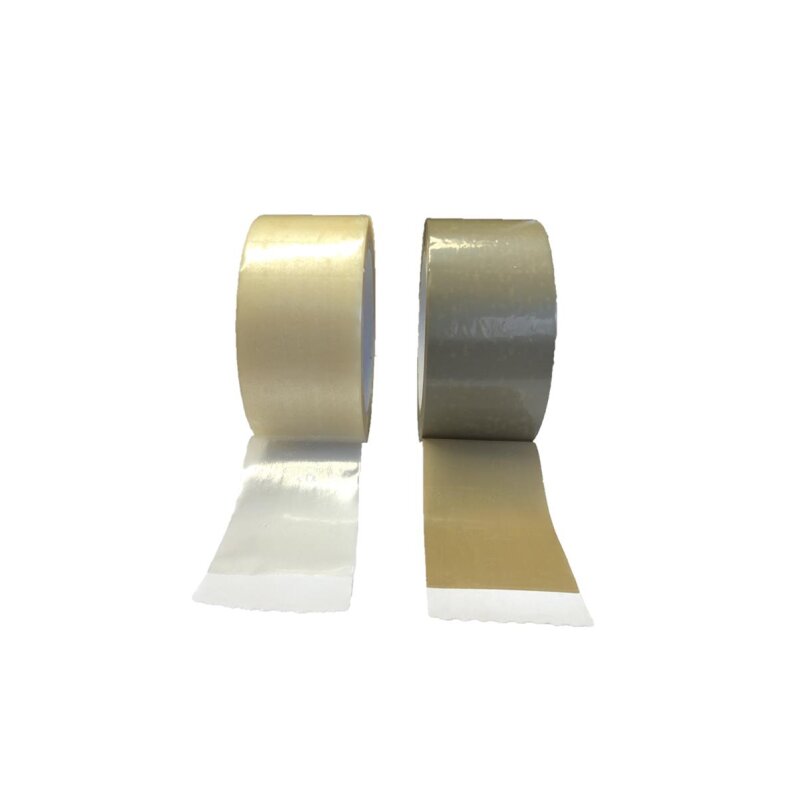 PP-Klebeband 50 mm – leise Acrylat, braun/transparent | VENA